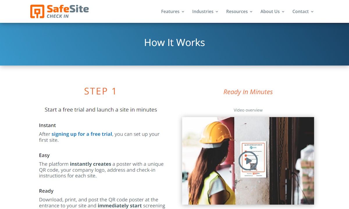 Safe Site Check In From: Safe Site Check In LLC | IRONPROS