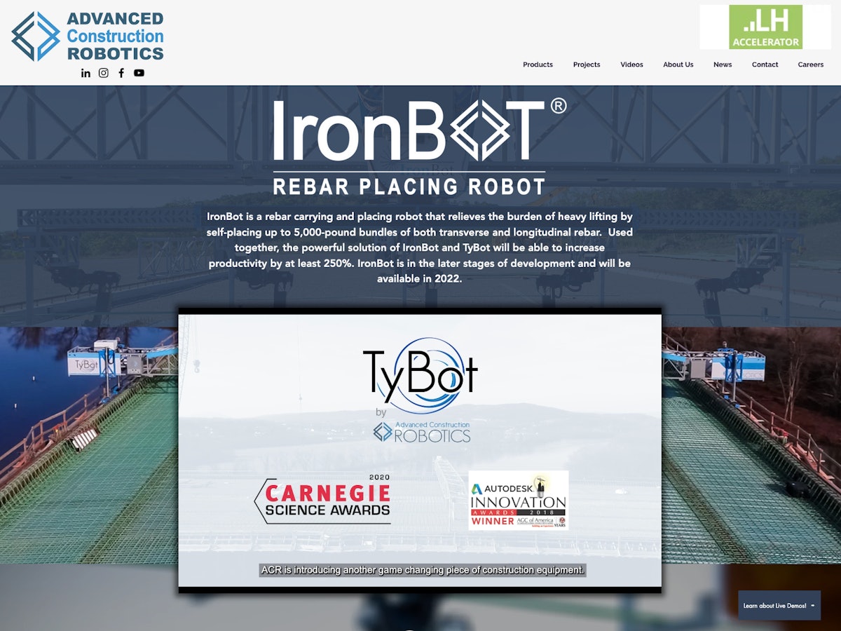 IronBot From: Advanced Construction Robotics | IRONPROS