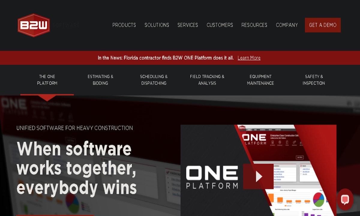 ONE Platform From: B2W Software Inc. | IRONPROS