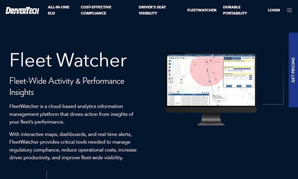 Drivertech Fleet Watcher From: Drivertech | IRONPROS