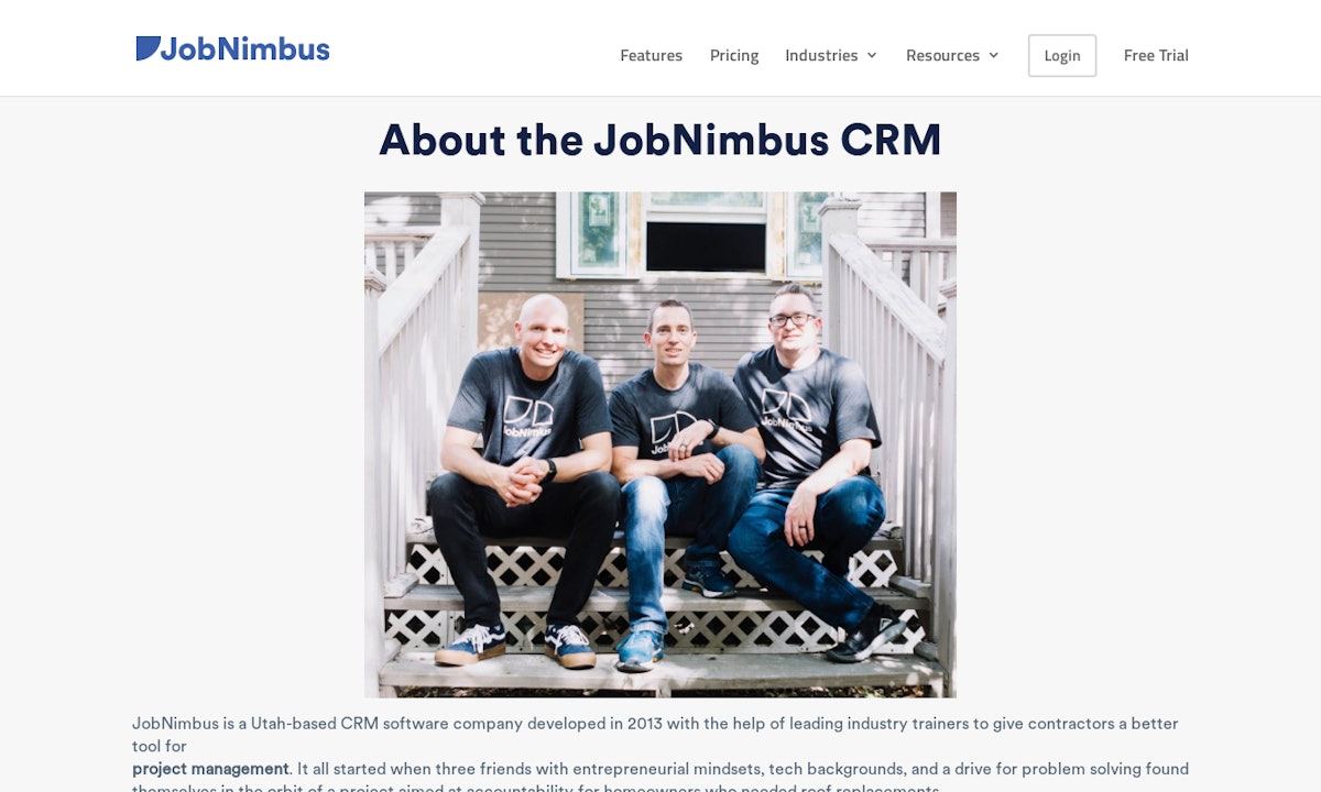 JobNimbus CRM From: JobNimbus | IRONPROS