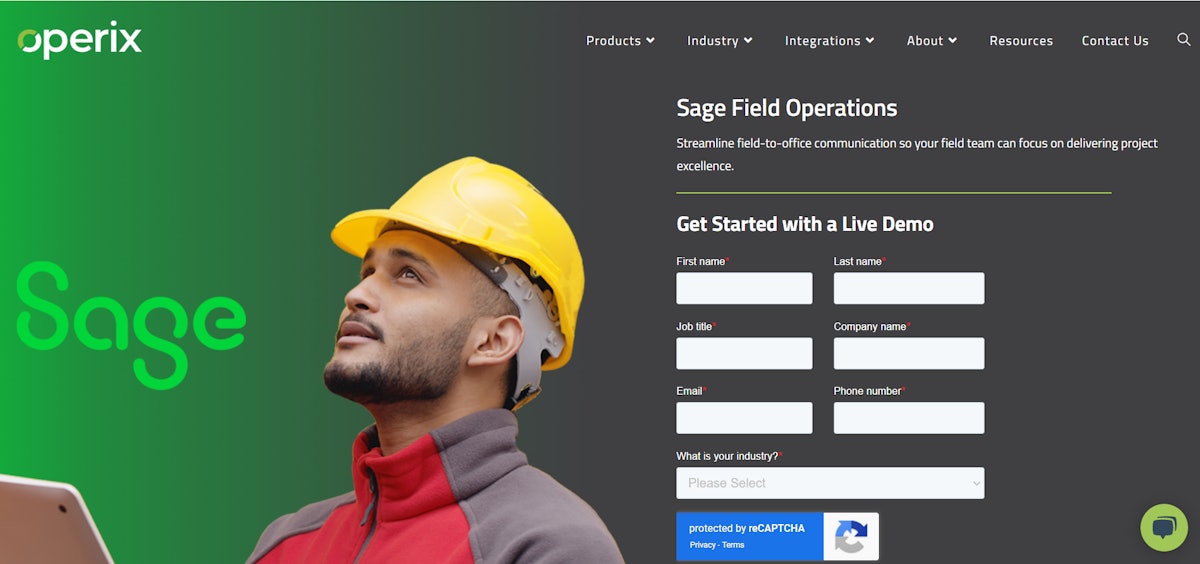 Sage Field Operations From: Operix | IRONPROS