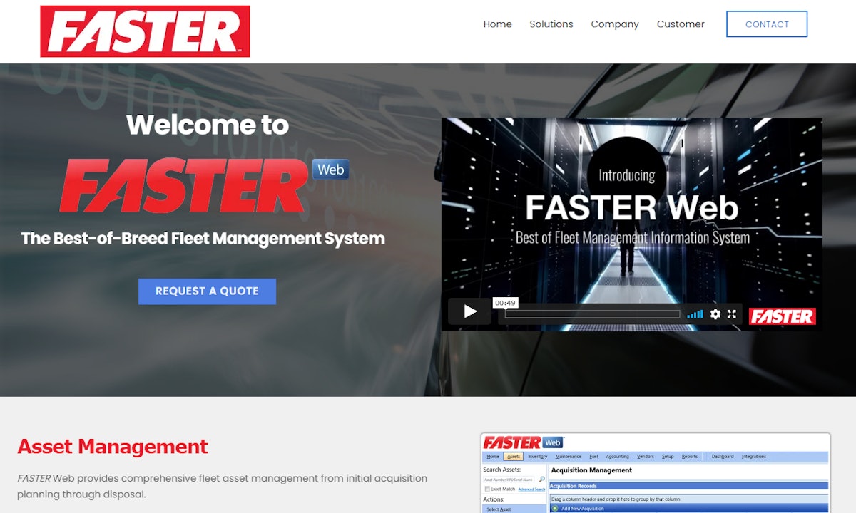 Faster From: Faster Asset Solutions | IRONPROS