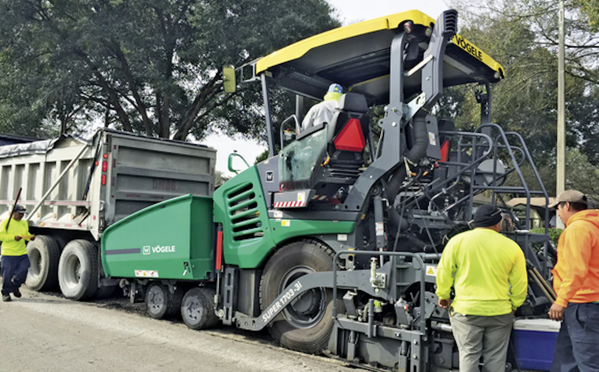 Wirtgen Voegele Super 1703-3i Wheeled Paver Offers Mobility in Tight ...