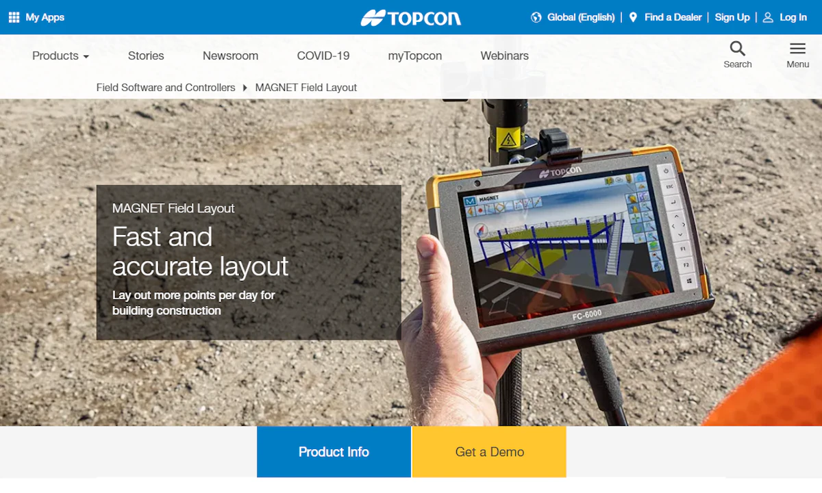 MAGNET Layout From: Topcon Positioning Systems | IRONPROS