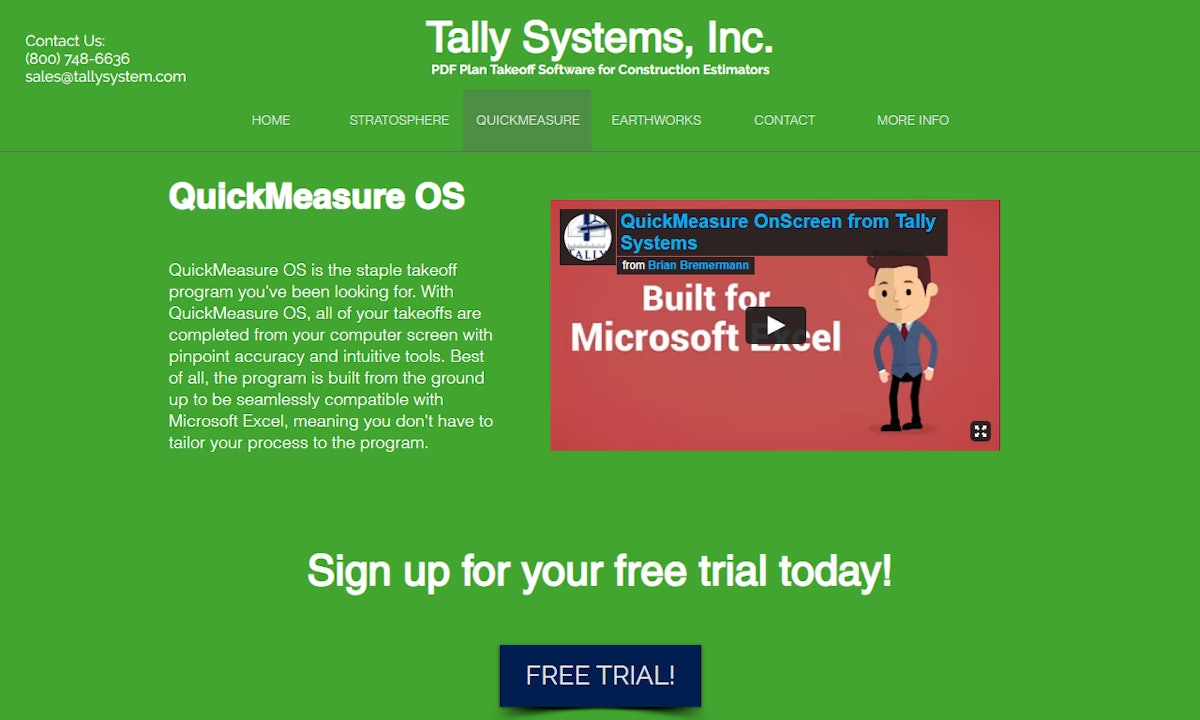 Quickmeasure OnScreen From: Tally Systems Inc. | IRONPROS