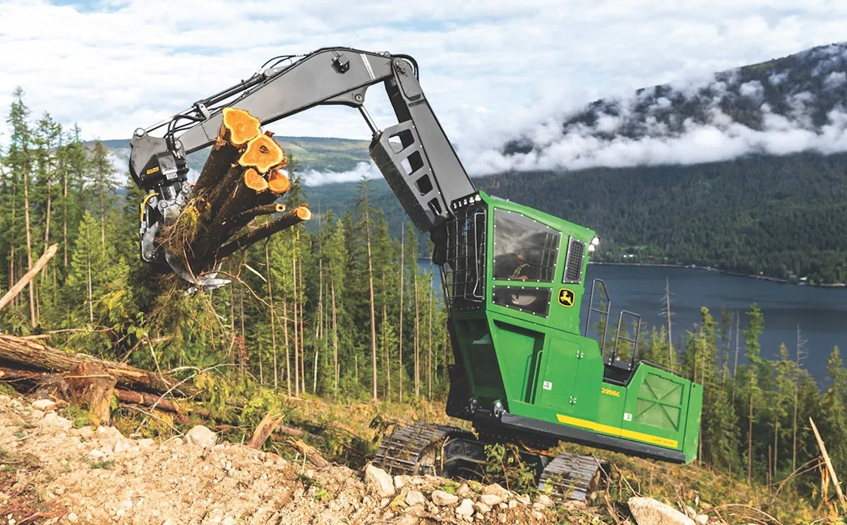 John Deere's 2956G Crawler Log Loader is a Land-clearing Juggernaut ...