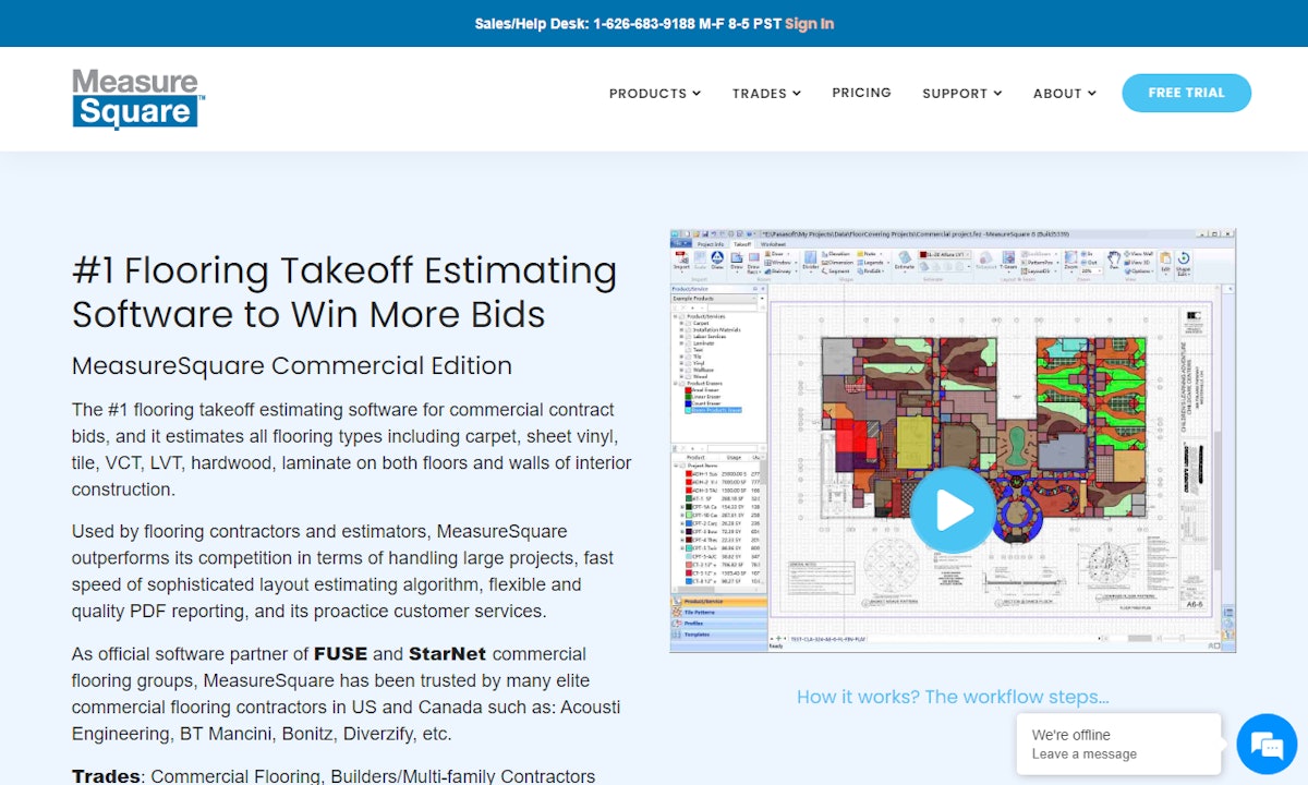 Flooring Takeoff Estimating Software From: Measure Square | IRONPROS