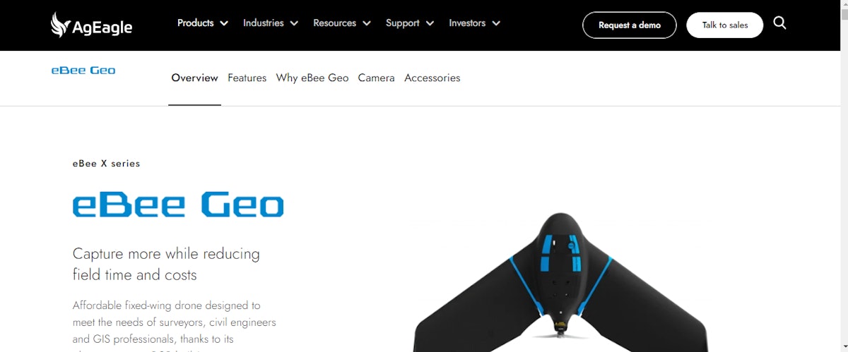 eBee Geo From: AgEagle Aerial Systems | IRONPROS