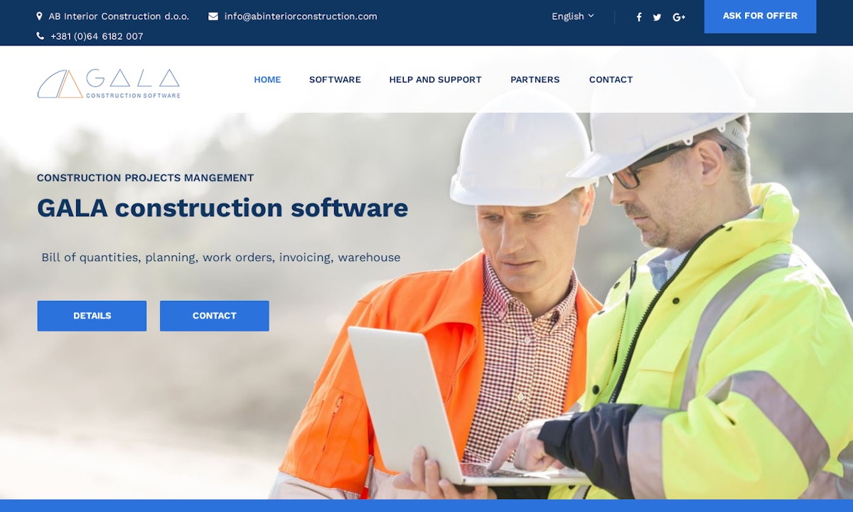 GALA From: GALA Construction Software | IRONPROS