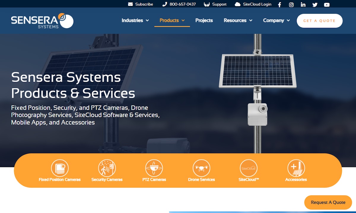 SiteCloud Software and Camera Solution From: Sensera Systems | IRONPROS