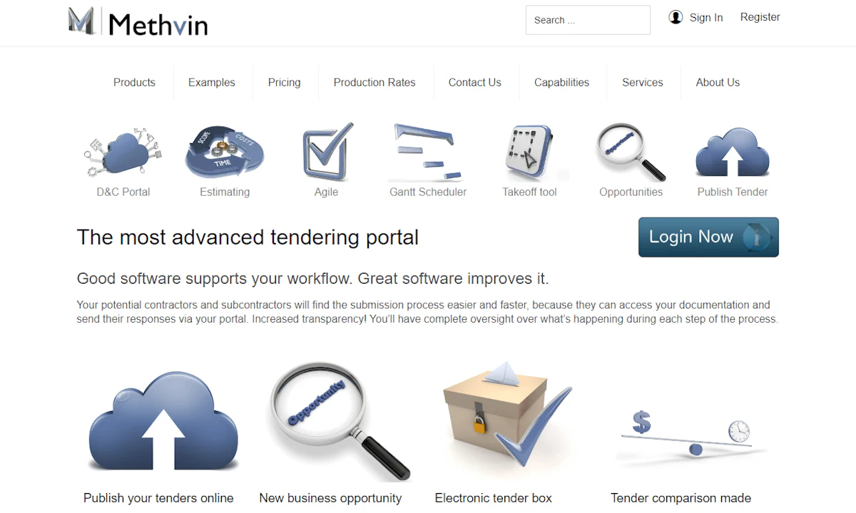 Methvin | Tendering Portal From: Methvin | IRONPROS