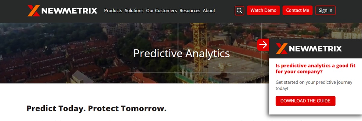 Predictive Analytics From: Newmetrix | IRONPROS