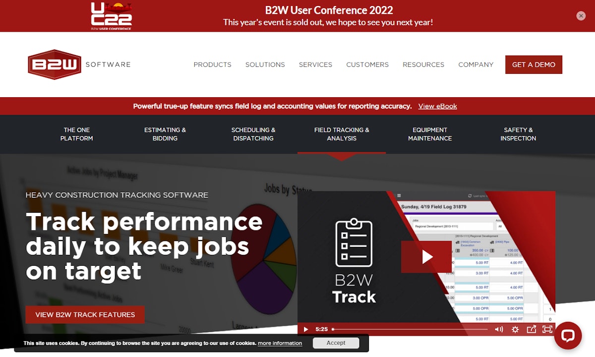 Field Tracking & Analysis From: B2W Software Inc. | IRONPROS