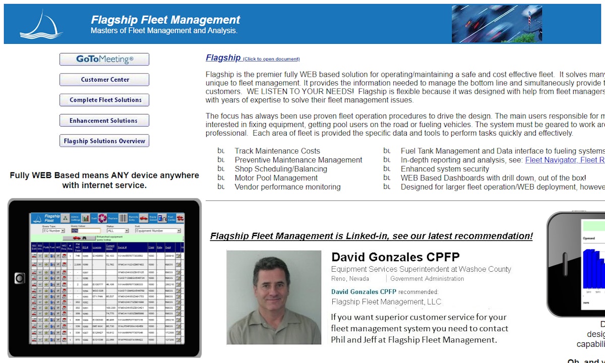 Flagship Fleet Management From: Flagship Fleet Management | IRONPROS