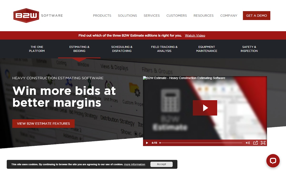 Estimating & Bidding From: B2W Software Inc. | IRONPROS