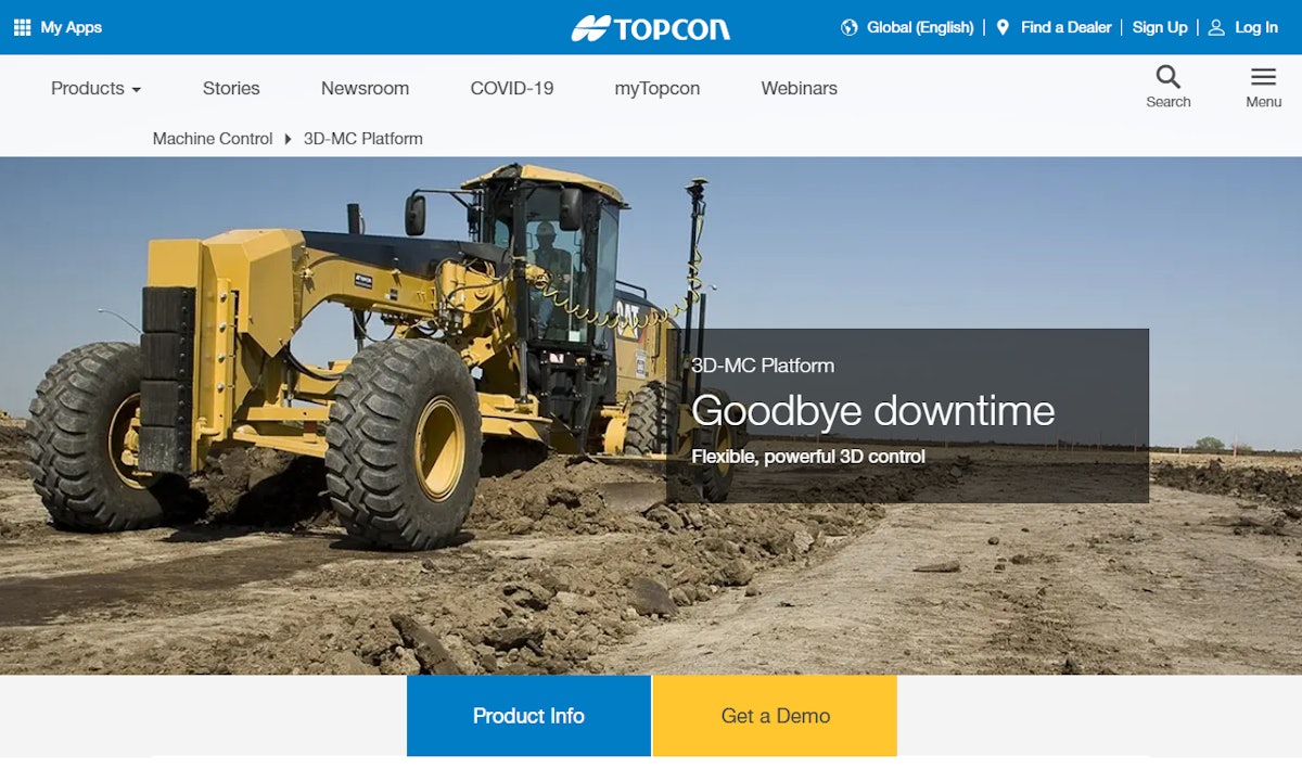 3D-MC Machine Control From: Topcon Positioning Systems | IRONPROS