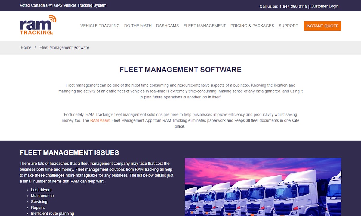Ram Tracking From: RAM Global Solutions | IRONPROS