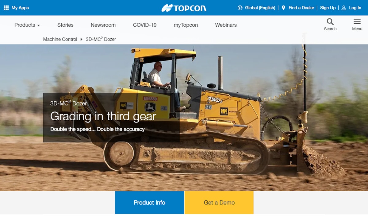 3D-MC2 Dozer From: Topcon Positioning Systems | IRONPROS