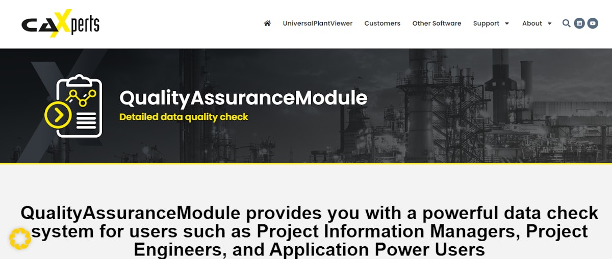 Quality Assurance Module From: CaXperts | IRONPROS
