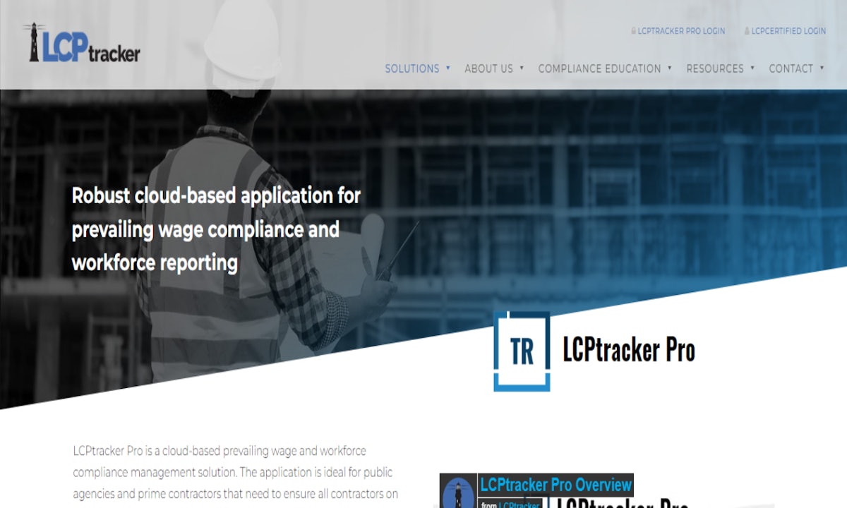 LCPtracker Professional From: LCPtracker Inc. | IRONPROS