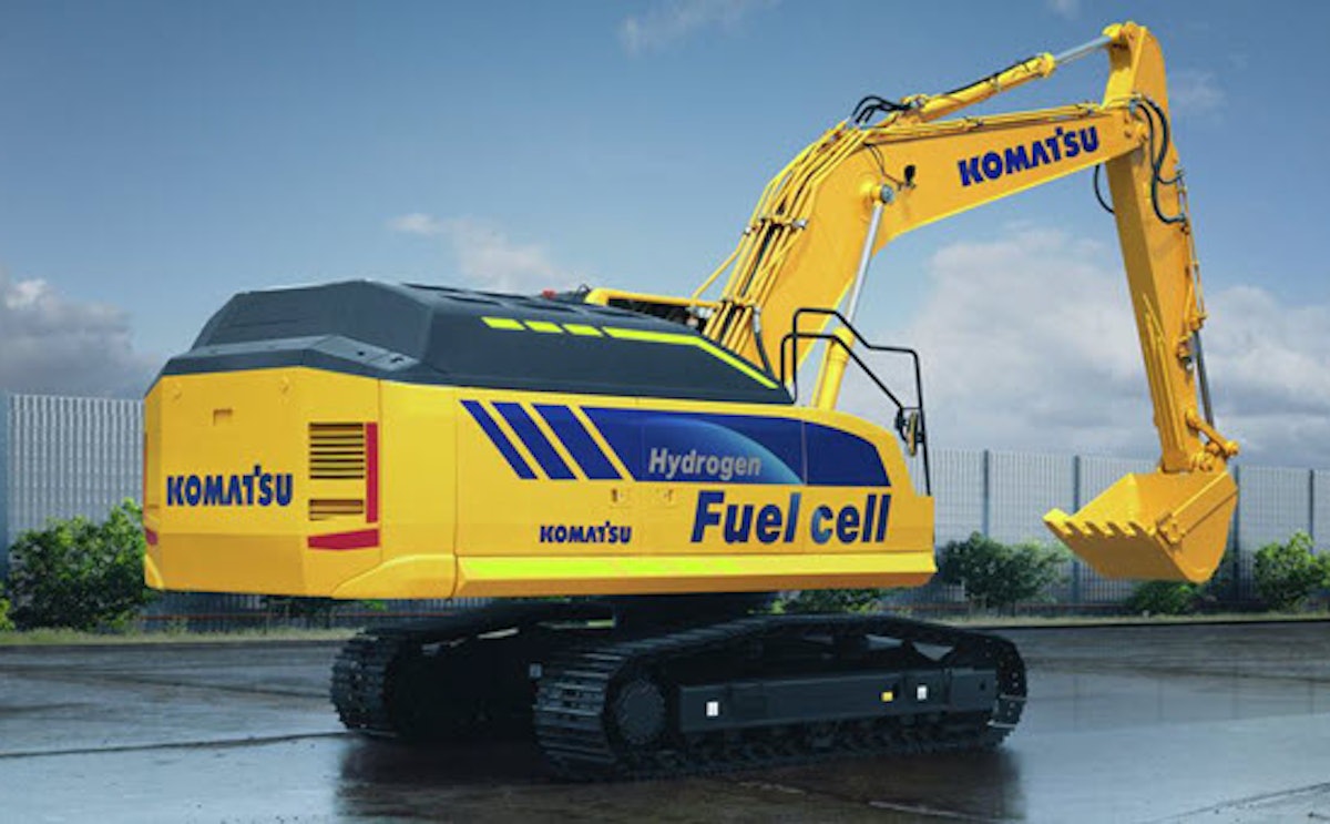 Komatsu Showcases Hydrogen Excavator Concept | IRONPROS