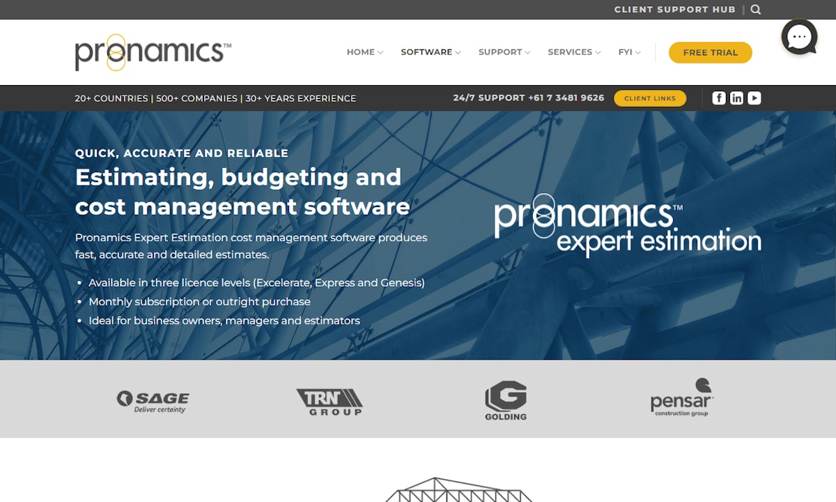 Expert Estimation From: Pronamics | IRONPROS