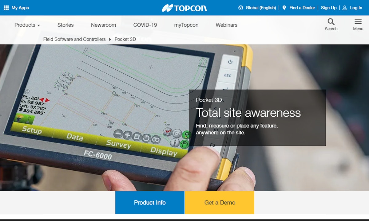 Pocket 3D From: Topcon Positioning Systems | IRONPROS