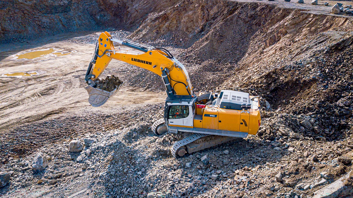 Liebherr R 992 Crawler Excavator Generates Massive Power for Rugged ...